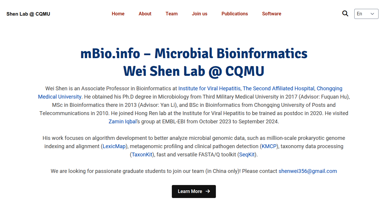 Wei Shen Lab @ CQMU